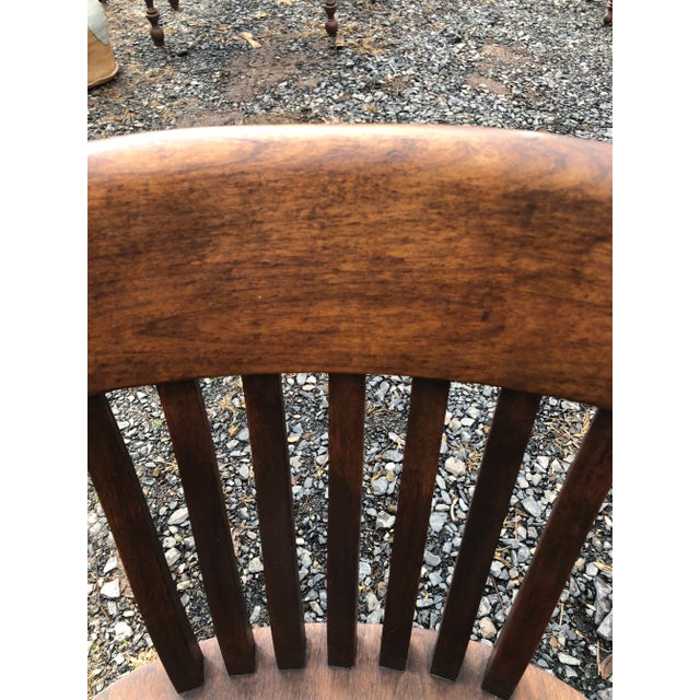 Heavy Solid Oak Desk Bank Chair | Chairish