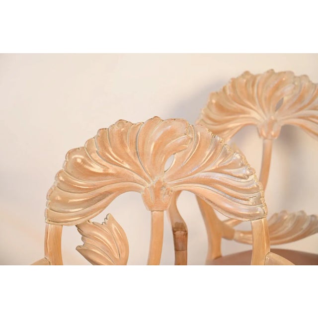 Early 20th Century Carved Back Italian Armchairs in the Manner of ...