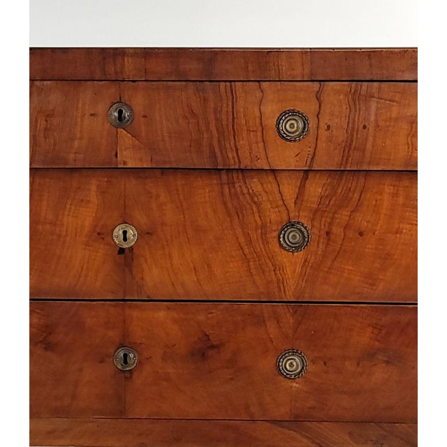 Provincial Walnut Neoclassical Commode With Ebonized Columns With ...