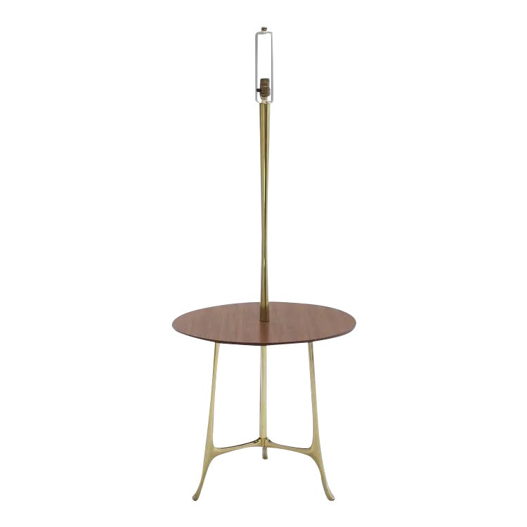 Mid-Century Modern Sculptural Tri Leg Cast Metal Base Table Floor Lamp ...