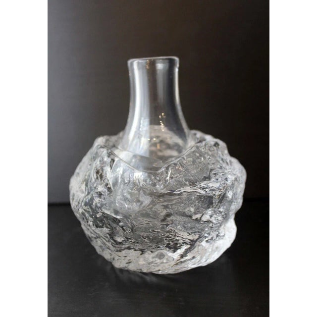 Late 20th Century Waarf Kosta Clear Glass Overlay Vessel | Chairish