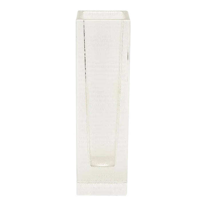 Wedgwood Contemporary Glass Spiritual Cascading Words Vase | Chairish