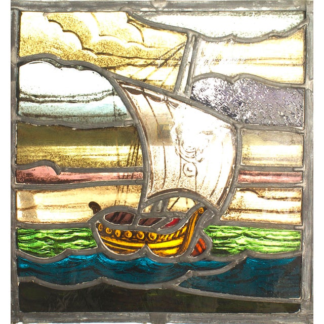 English Arts And Crafts Stained Glass Window Chairish