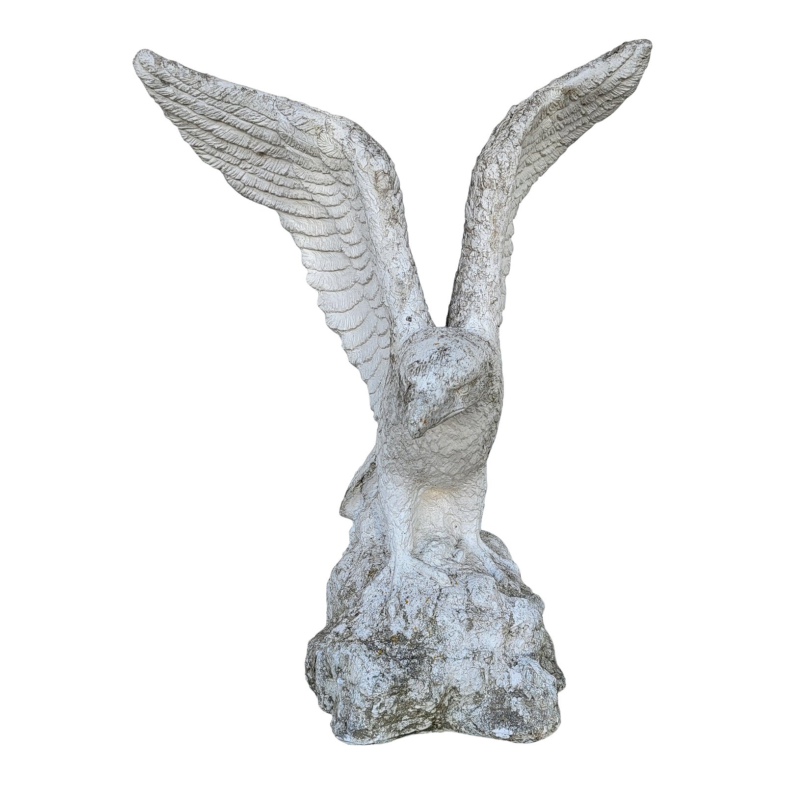 Vintage Concrete Eagle Statue | Chairish