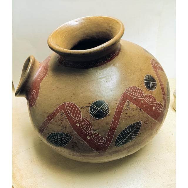 Vintage Double Spout Hopi Style Pottery Olla | Chairish