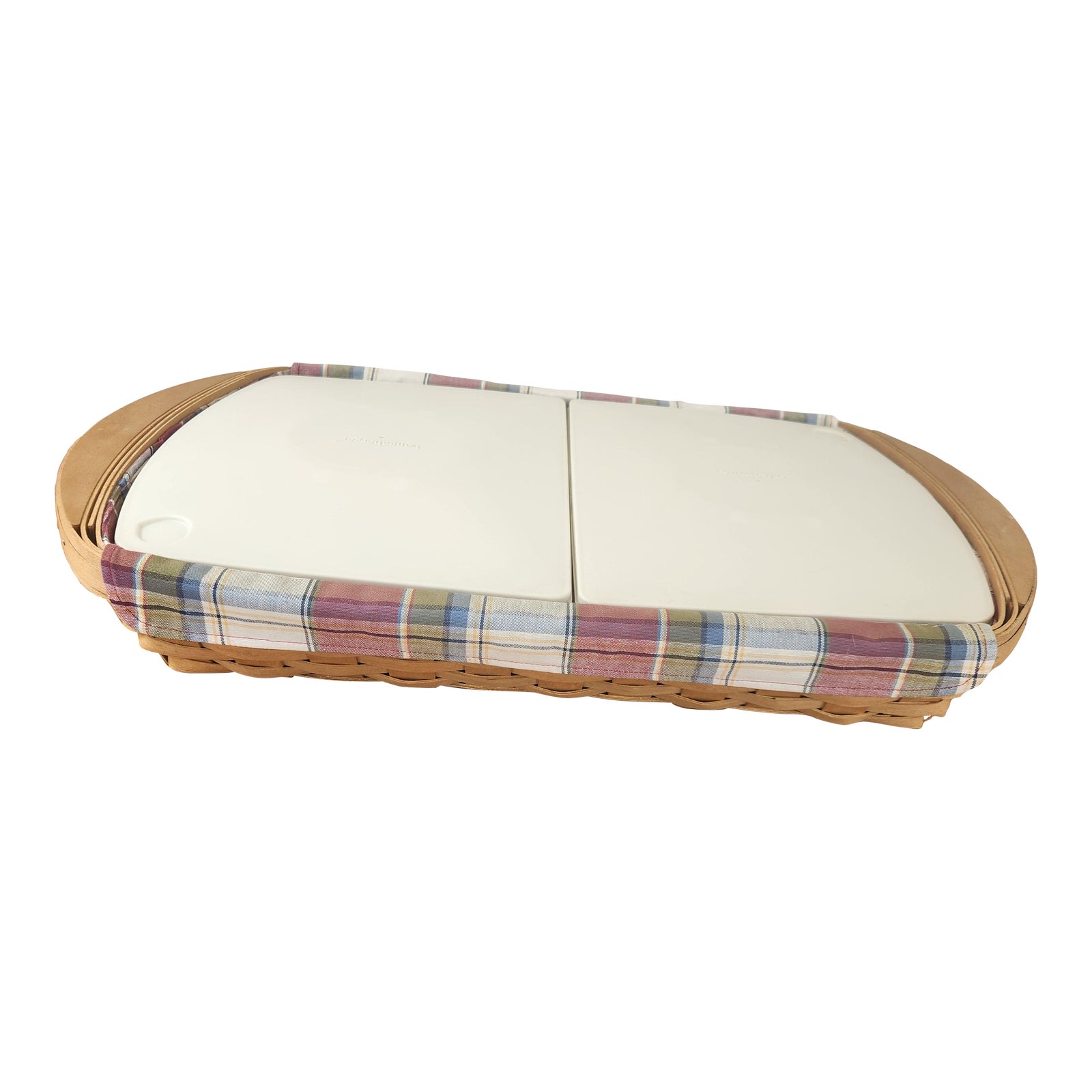 Longaberger Hostess Serve It Up Basket Combo With Plastic Inserts and ...