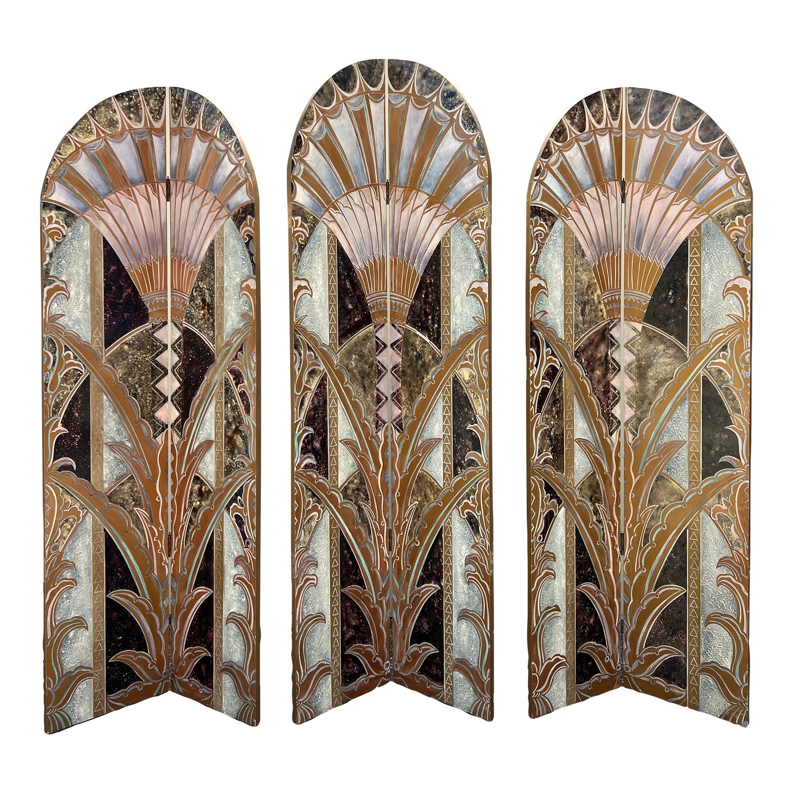 Vintage Art Deco Style Screen After William Van Alen, Chrysler Building ...