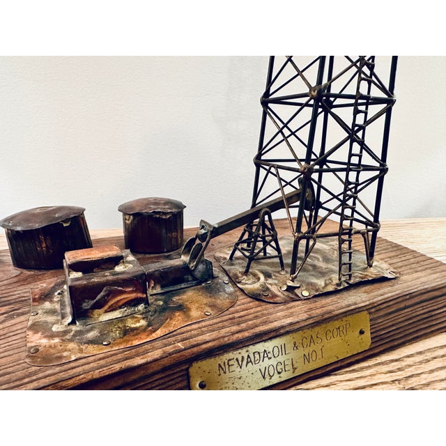 Vintage Don Graff Signed Brutalist Mixed Metals Oil Rig Tower Nevada ...