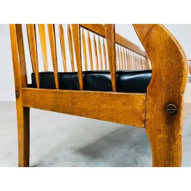 Early 20th Century Antique Lawyers or Lobby Bench | Chairish