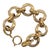 Chanel Vintage Gold Metal Crystals Ring Chain Link Bracelet | Chairish