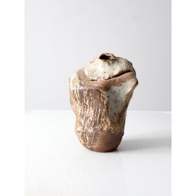 Vintage Studio Pottery Free Form Vase | Chairish