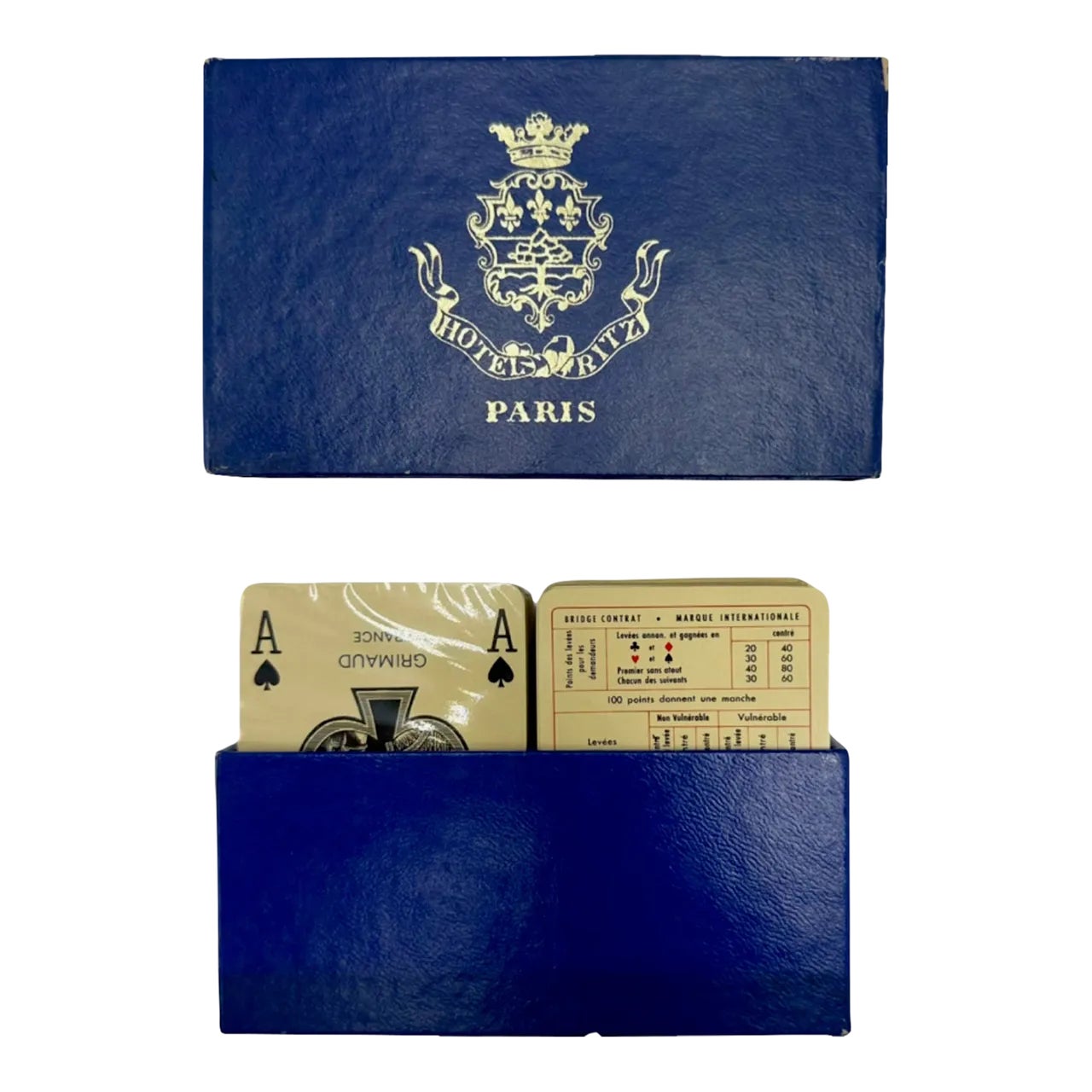 Vintage 5-Star the Ritz Paris Hotel Playing Cards Double Deck Poker ...
