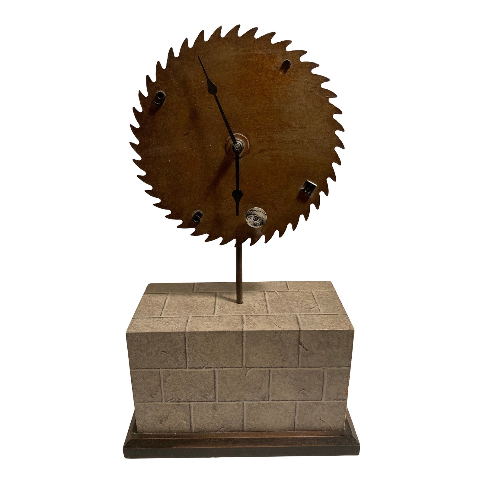 1980s Postmodern Mantel Clock Sculpture by Artist Michael Mota | Chairish