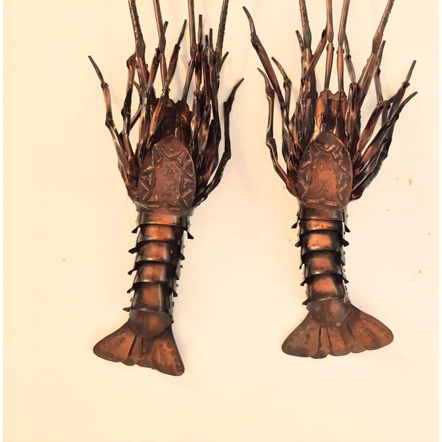 Vintage Chinoserie Okimono Bronze Reticulated Rock Lobsters Signed ...