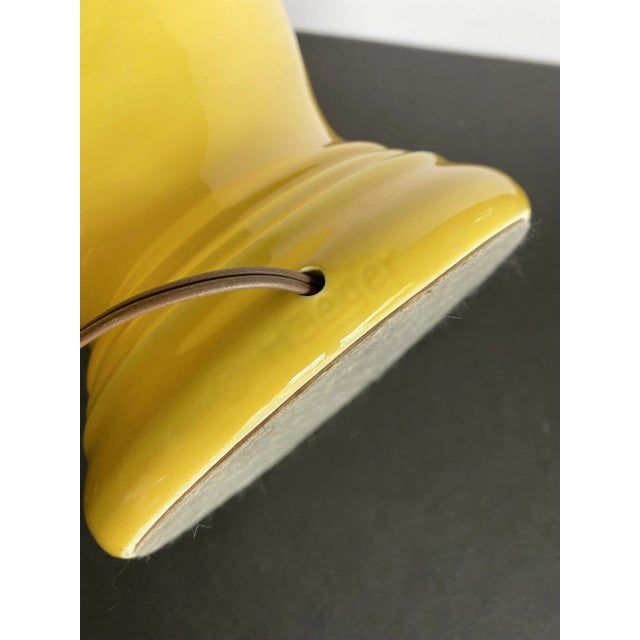1970s Vintage Haeger Mustard Yellow Ginger Jar Ceramic Table Lamp Chairish