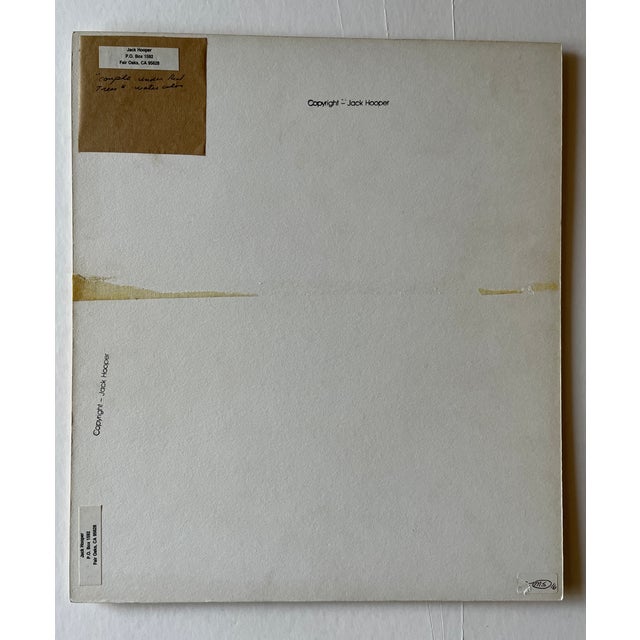 "Couple Under Red Trees" Watercolor Painting Jack Hooper | Chairish