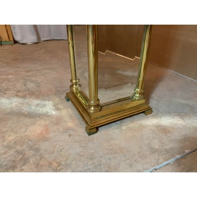 Early 20th Century Corinthian Column and Beveled Mirror Pedestal ...