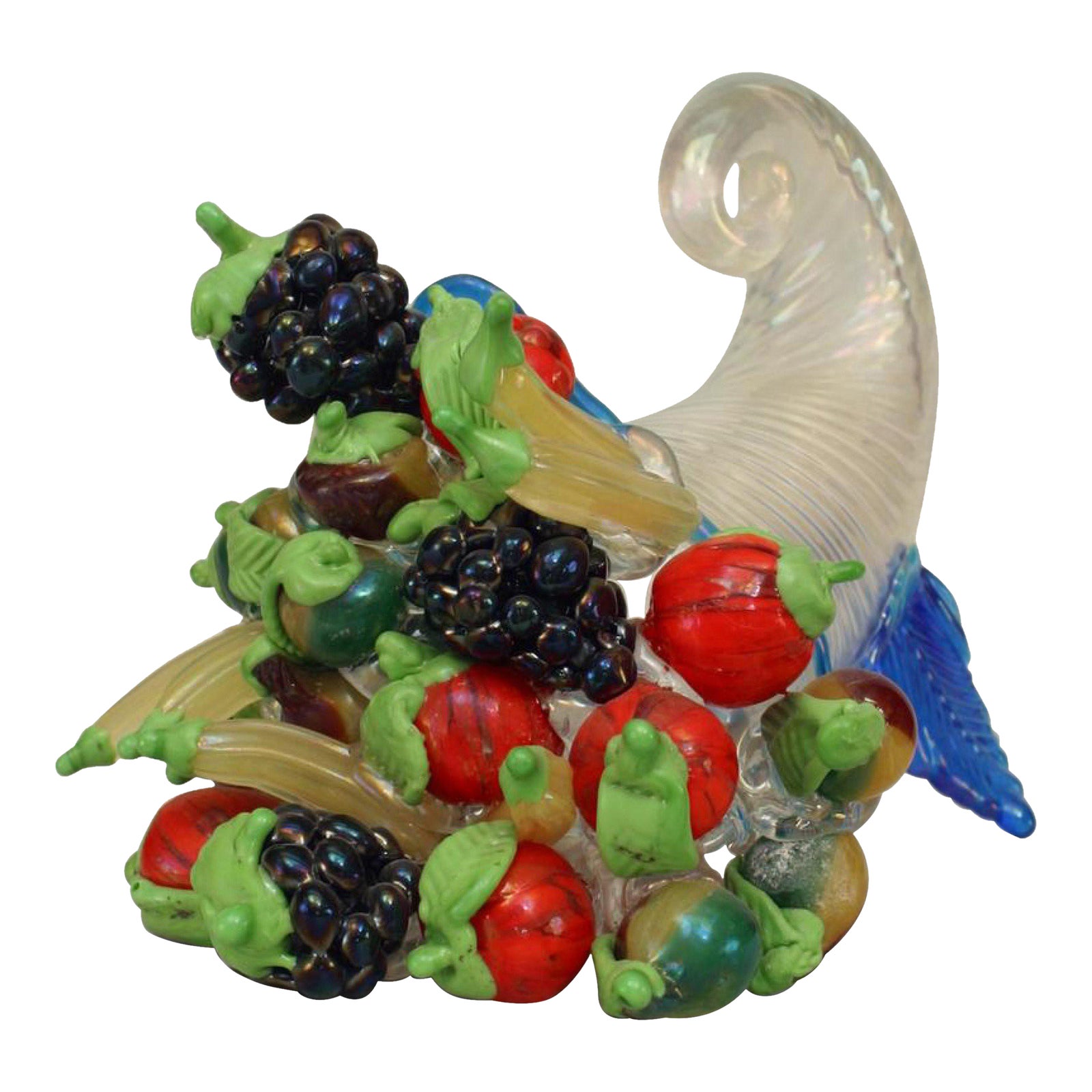 Mid-Century Italian Murano Glass Cornucopia | Chairish