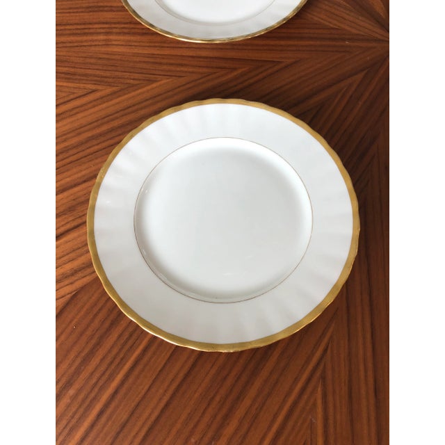Early 1900s Elite Works Gold Beveled Luncheon Plates, Limoges, France ...