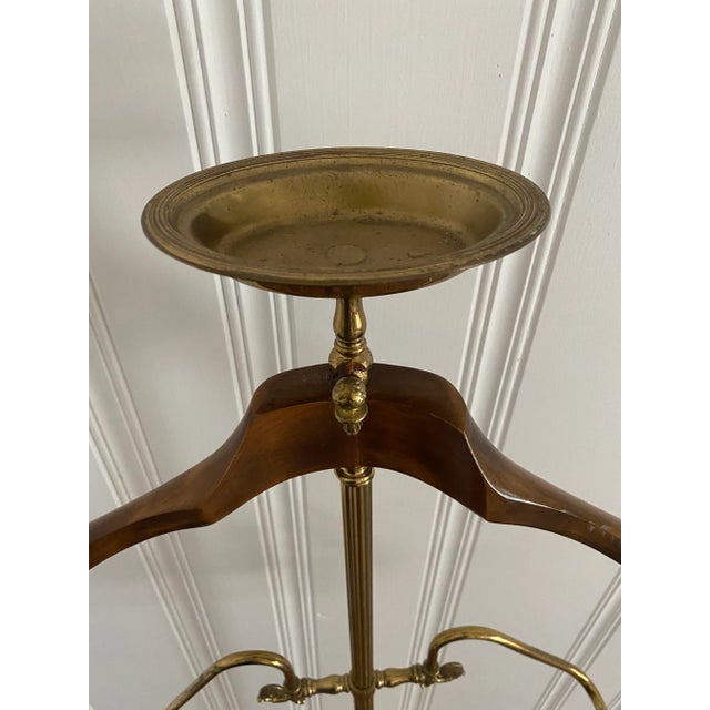 Antique Victorian Brass and Wood Valet Mens Butler With Tray in the ...