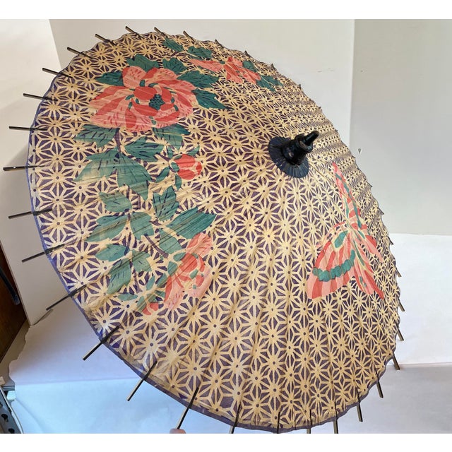 Vintage 1936 Worlds Fair Dallas Texas Japanese Parasol | Chairish