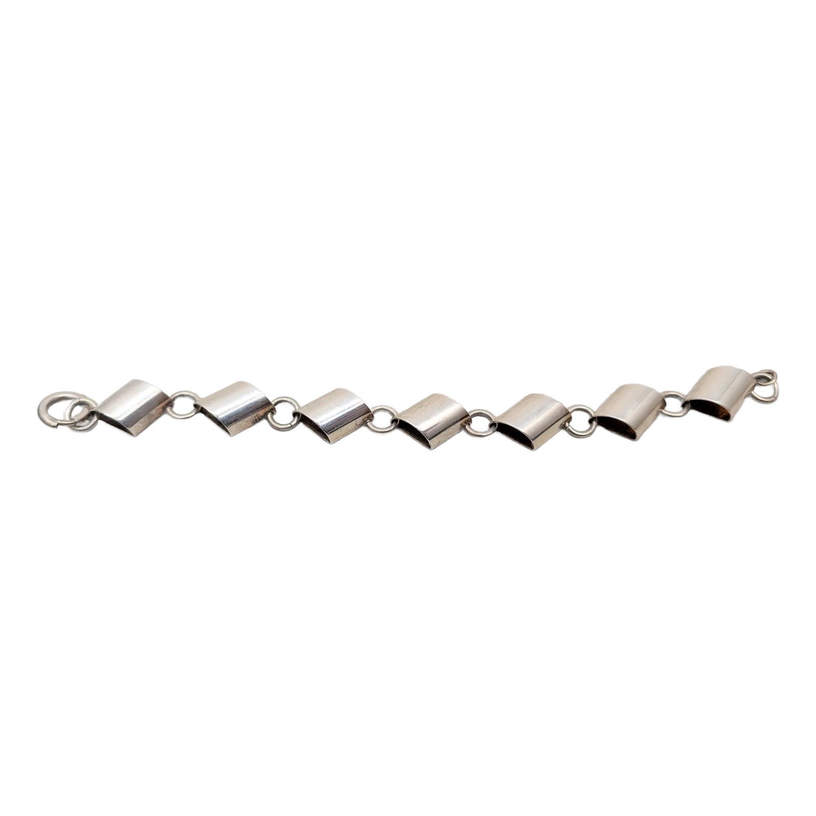 Vintage Napier Sterling Silver Link Bracelet | Chairish
