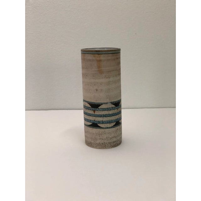 Mid 20th Century Troika Art Pottery Cylinder Vase by Honor Curtis ...
