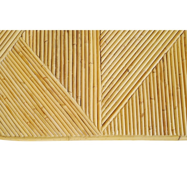 Deco Rattan Stick Console Table | Chairish