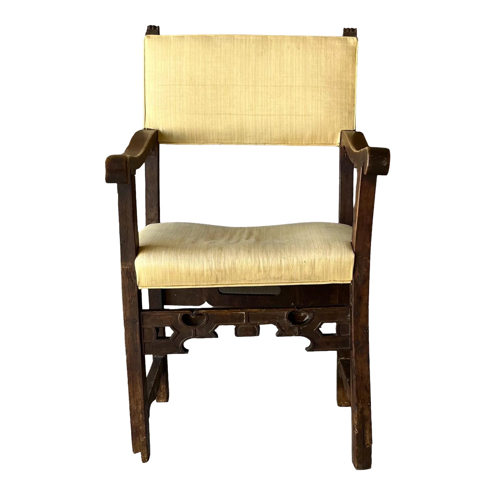 19th Century Spanish Sillon Renaissance Style Chair | Chairish