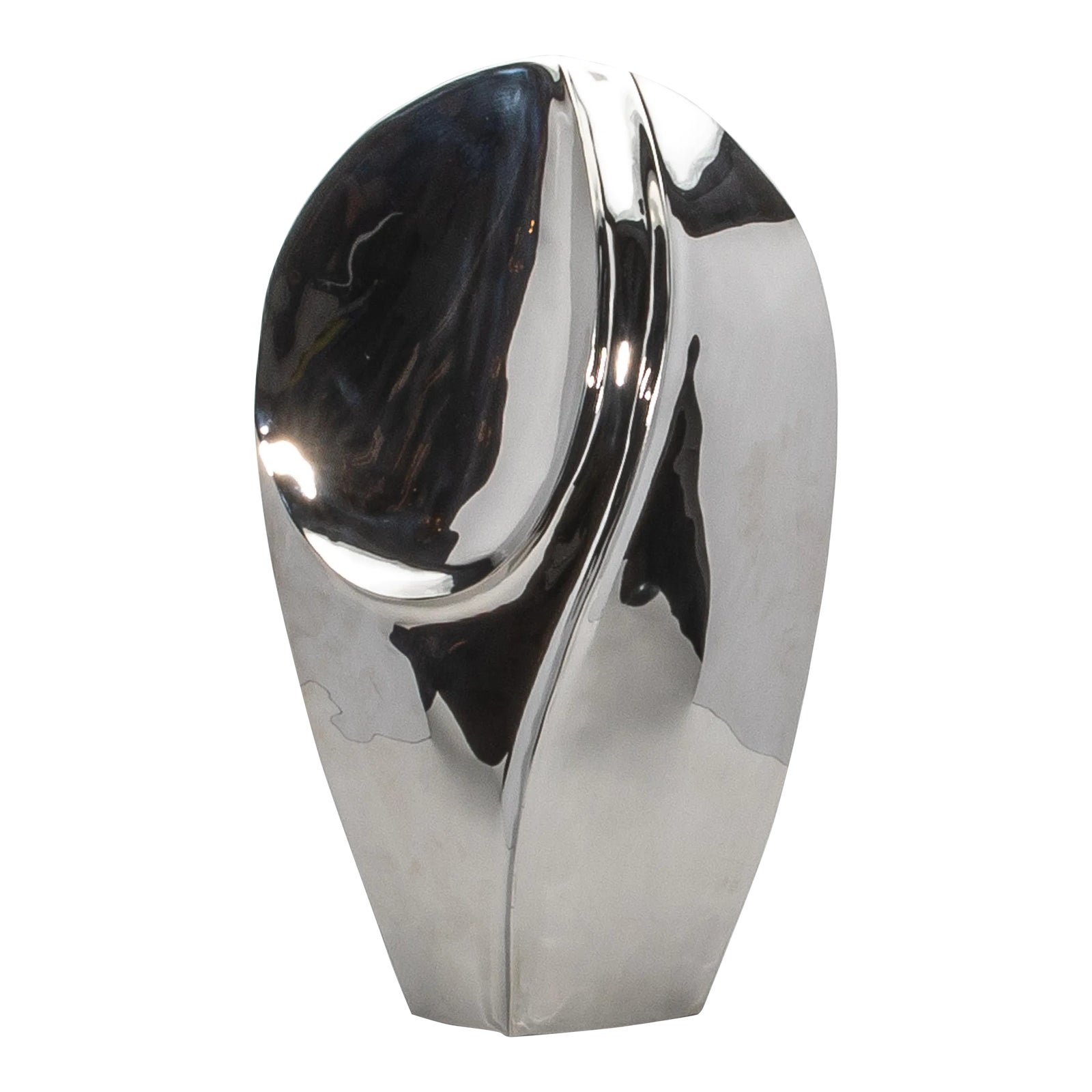 Modern Abstract Sculpture in Stainless by Patrick Coard Paris | Chairish