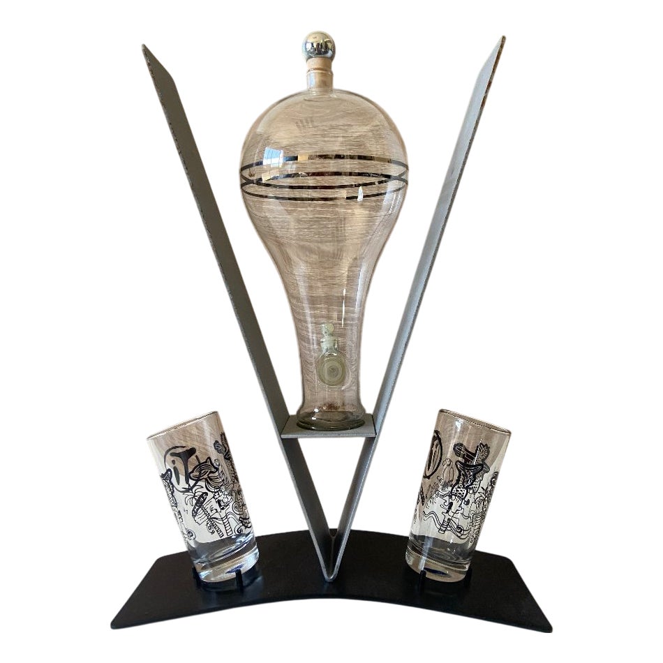 Liqueur Fountain in Blown Glass from Muja, 1970s | Chairish