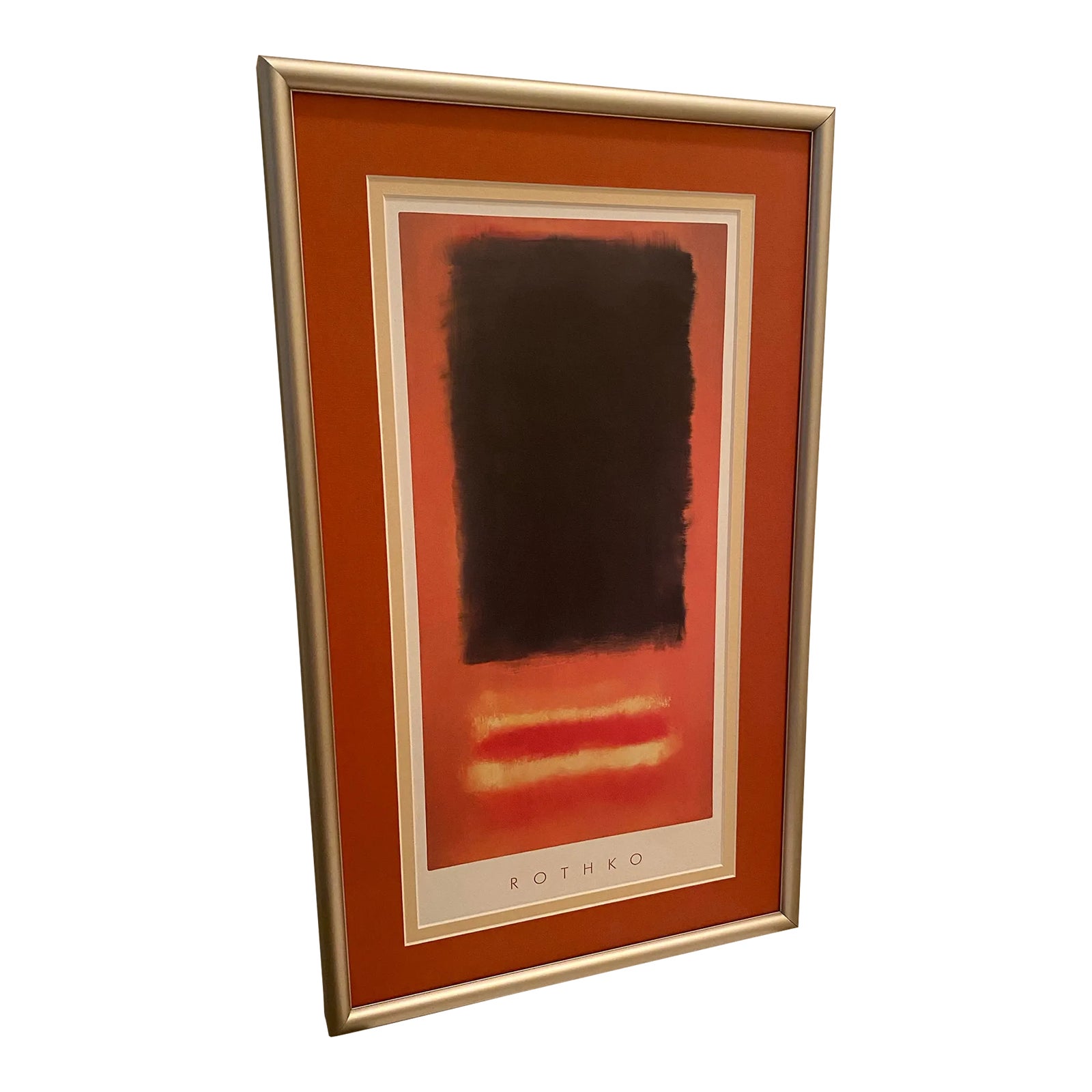Framed Mark Rothko 2003 Art Poster – Untitled, 1950 – Modern Minimalist ...