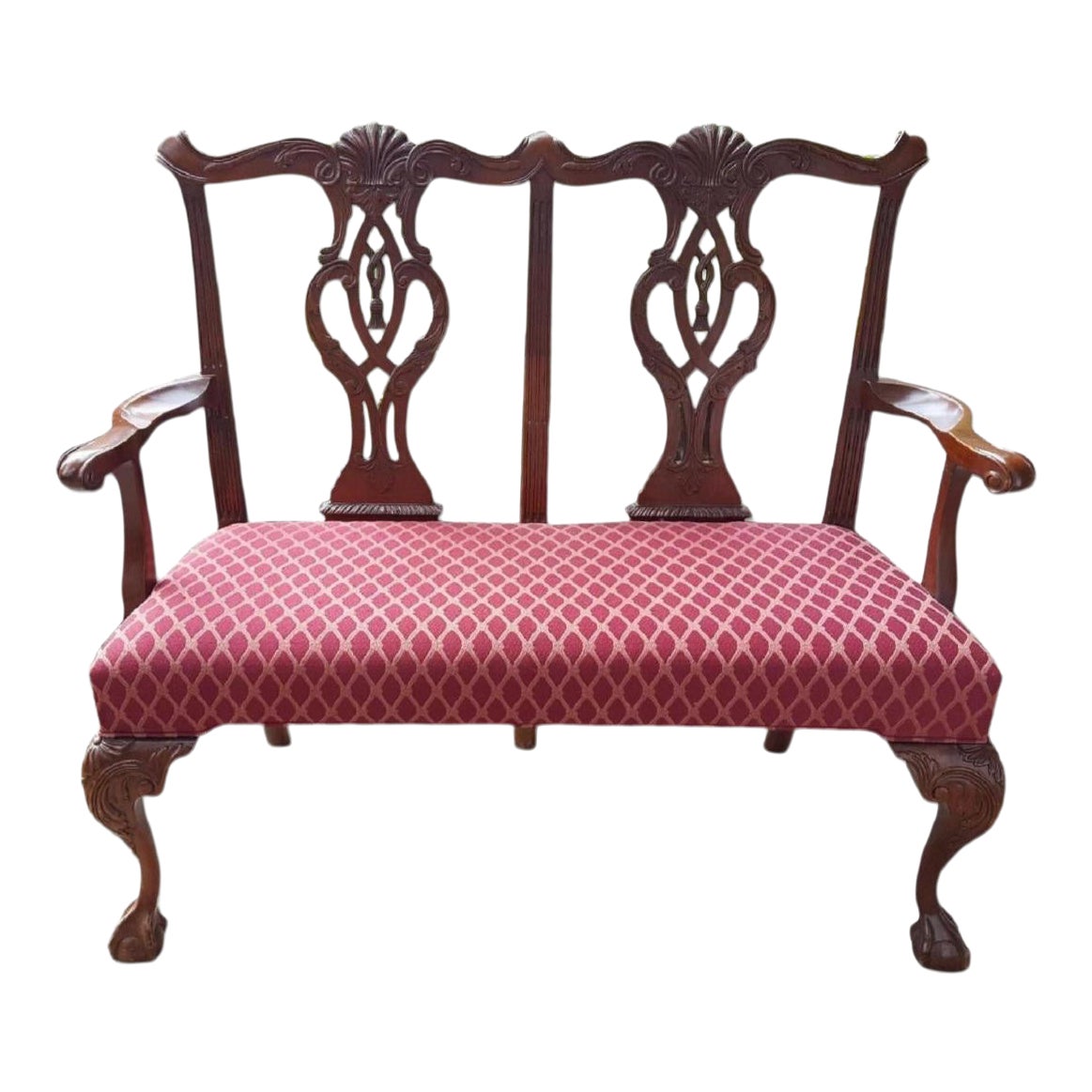 Hickory Chair Company Upholstered Bench | Chairish
