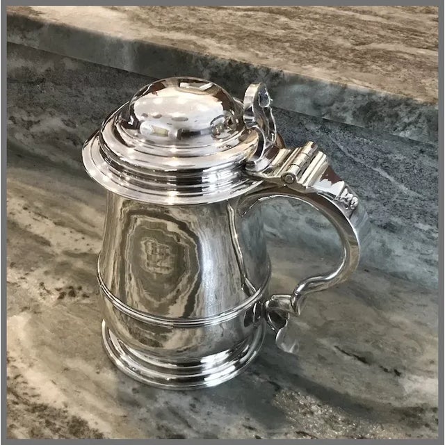 Early 18th Century English Sterling Silver Tankard | Chairish