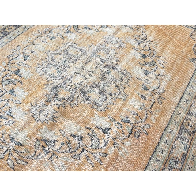 1960s Vintage Turkish Wool Handmade Rug-5’6’x9’3" | Chairish