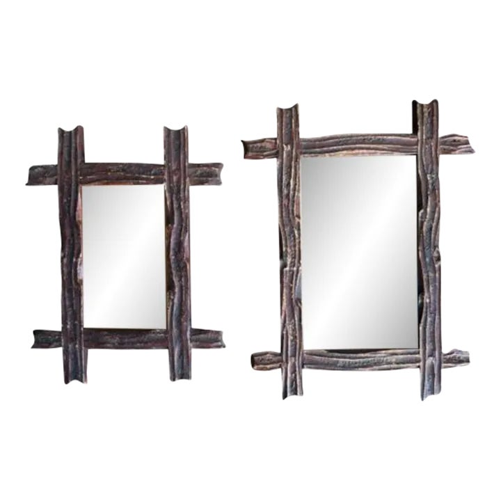 Set of 2 Late 19th Century Black Forest Frames With Glass | Chairish