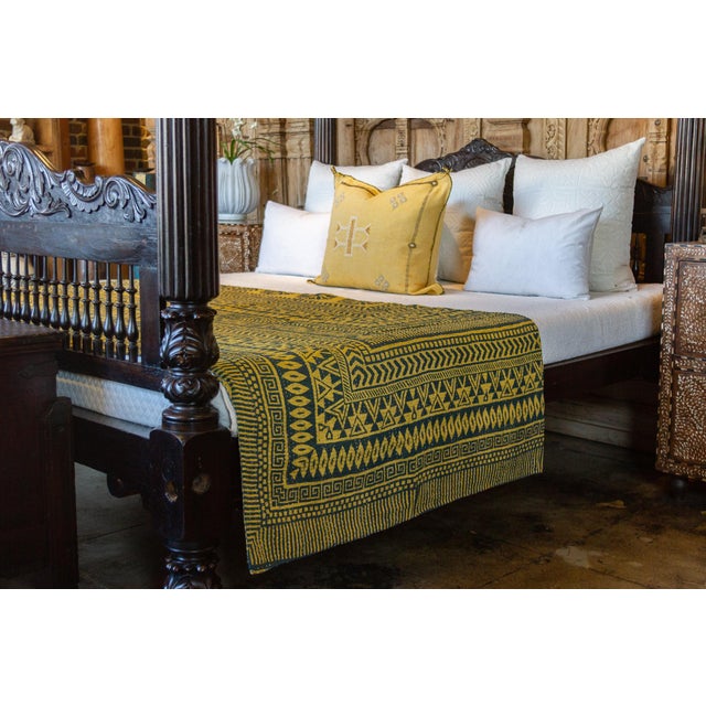 Salu Block Print Coverlet | Chairish