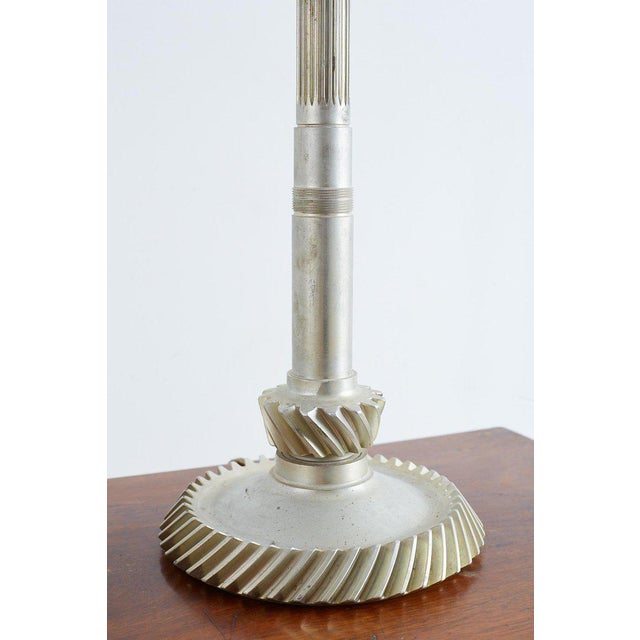 Industrial Machine Age Gear Table Lamps - a Pair | Chairish