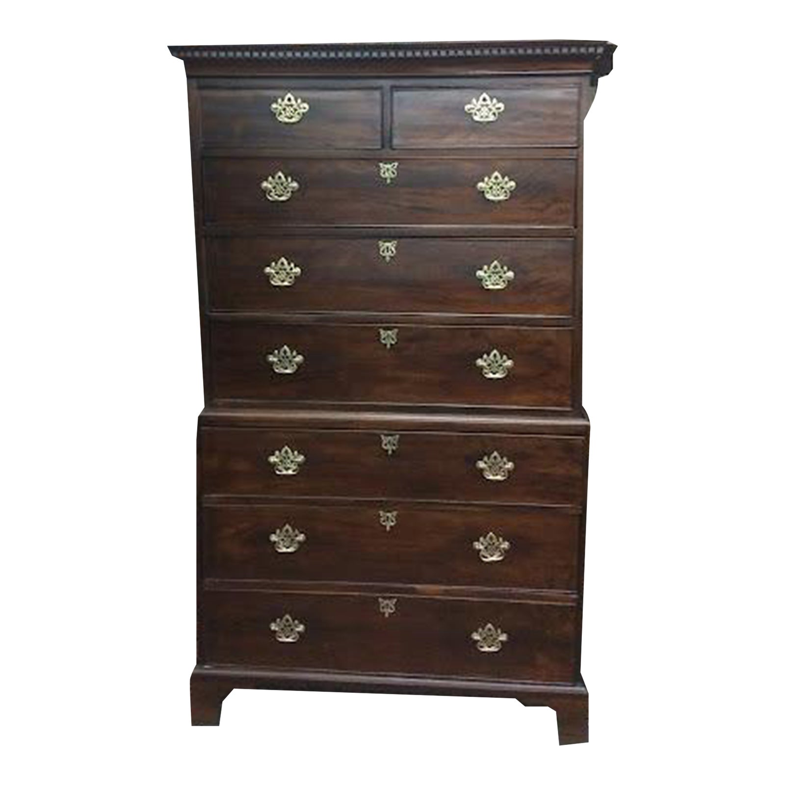 Antique Chest of Drawers, Chest on Chest, Early Chippendale Chest ...