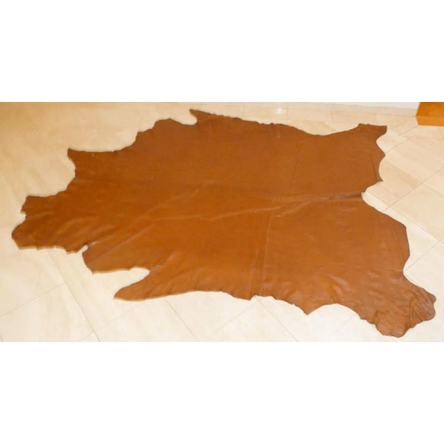 Late 20th Century Cow Leather Hide Skin Rug Spain | Chairish