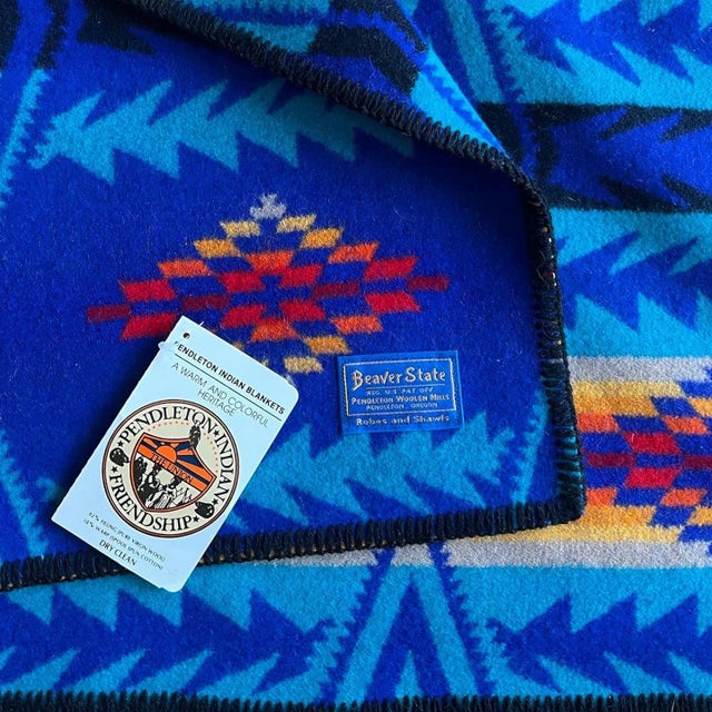Late 20th Century Beaver State Pendleton Blanket | Chairish