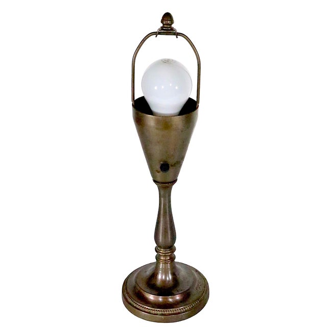 Art Deco Metal Desk Table Lamp in the Style of Dickerson for the Faries ...