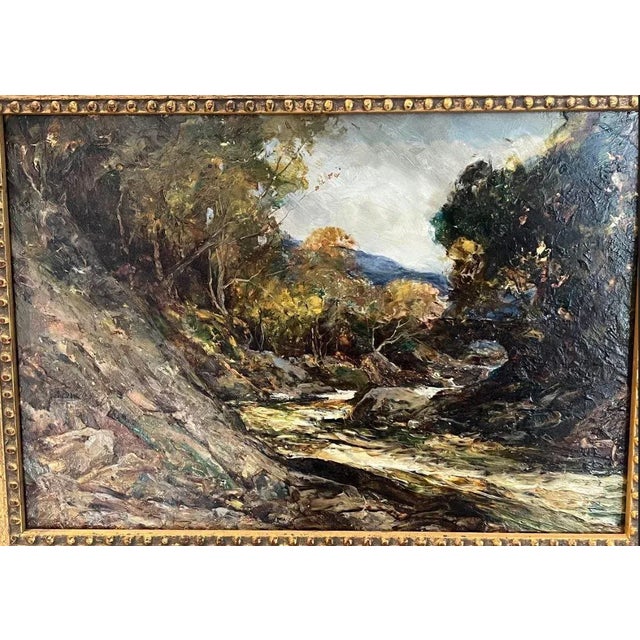 Joseph Vickers De Ville 1856-1925 Antique Framed Gwent, Wales Landscape ...