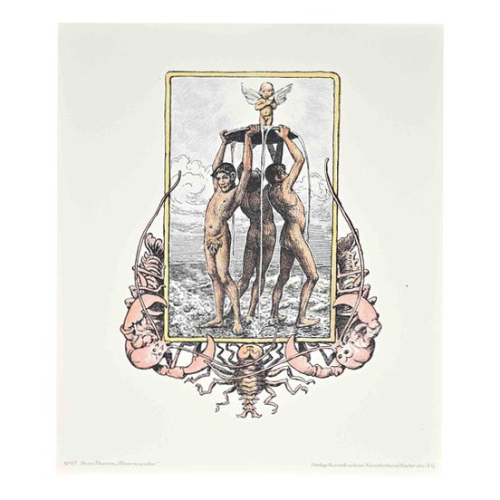 Hans Thoma 1, Meerwunder, Lithograph, 1910s | Chairish