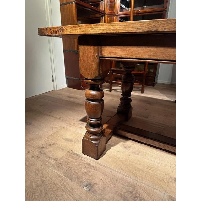 Vintage Oak Country Table, 1990s | Chairish