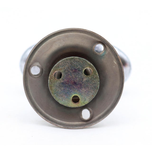 Vintage Nickeled Cast Brass Oval Dummy Door Knob | Chairish