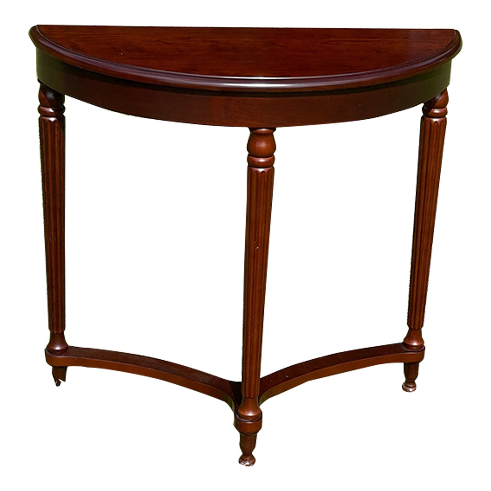 1990s Bombay Company Half-Moon Entry Table | Chairish