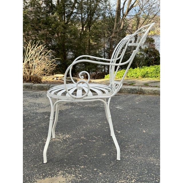 Vintage Iron Francois Carre Style Starburst Pinwheel Chairs by Unopiù ...