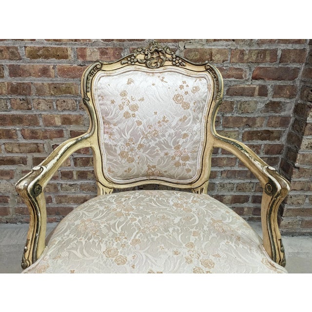 Mid 20th Century French Rococo Louis XV Fauteuil Arm Chairs - Set of 2 ...