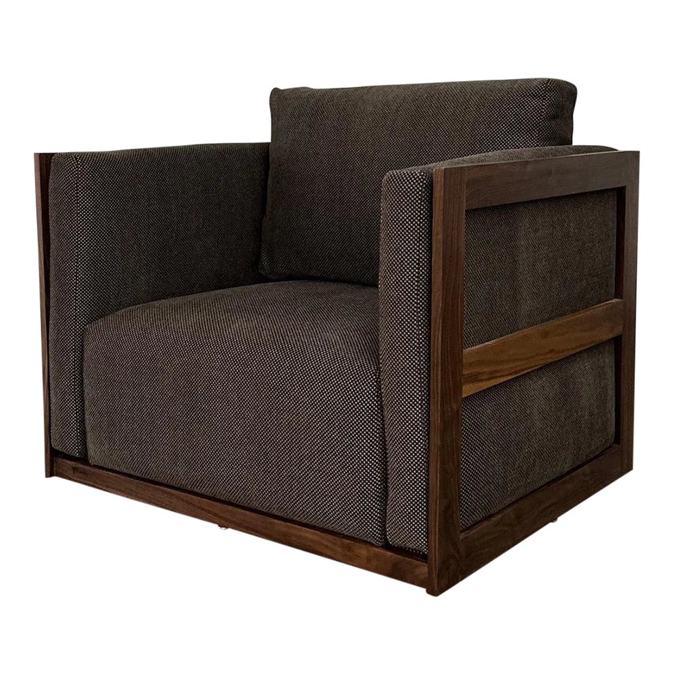 1970s Handcrafted Chair in Walnut | Chairish